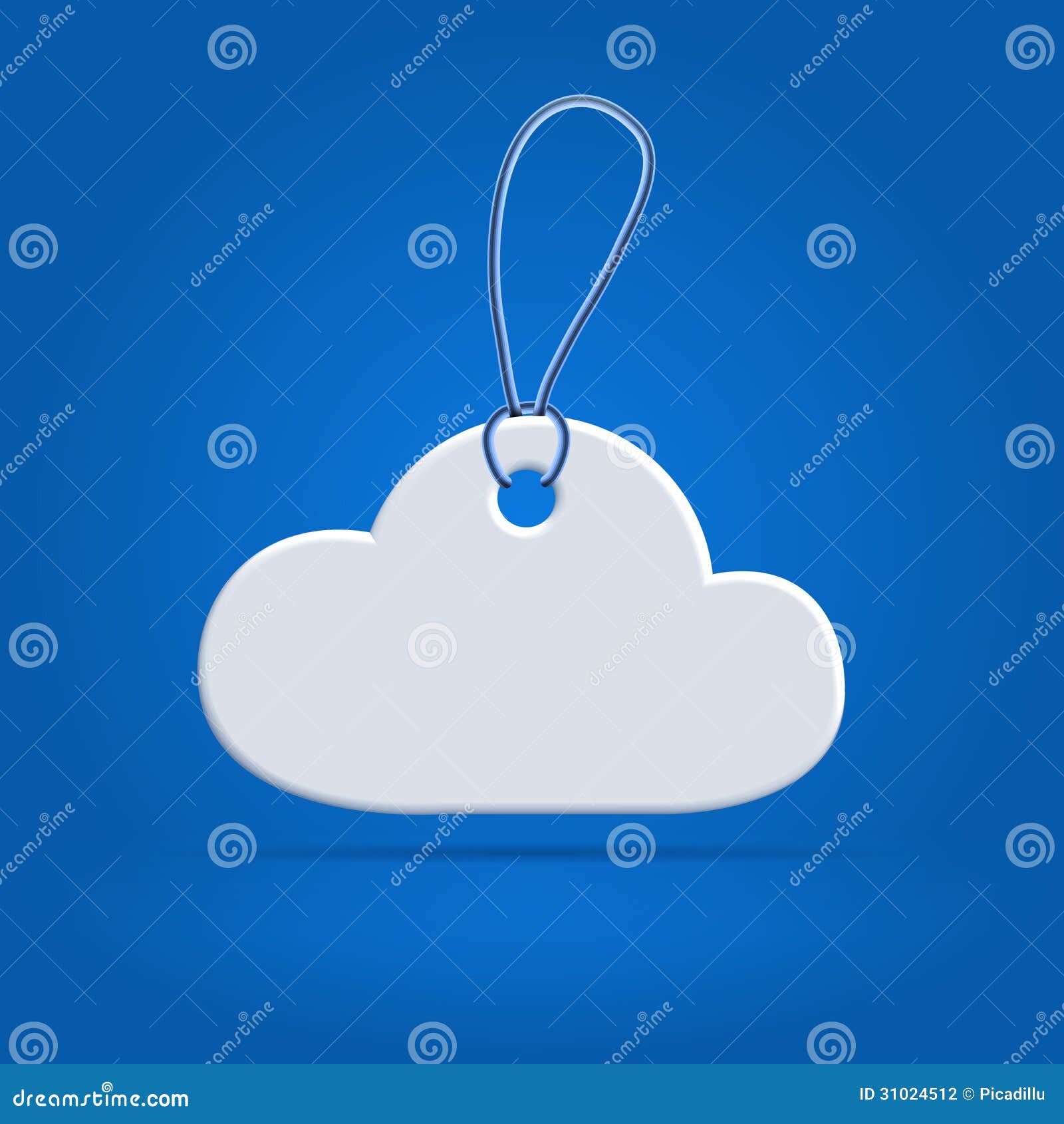 Cloud shaped tag label stock vector. Illustration of business - 31024512