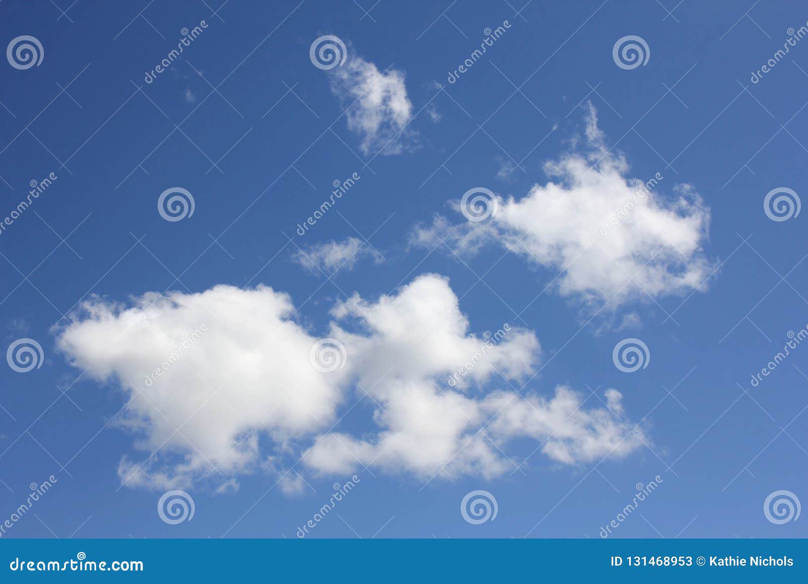 Cloud Shapes on Blue Sky, Abstract Clouds Shapes with Blue Sky ...