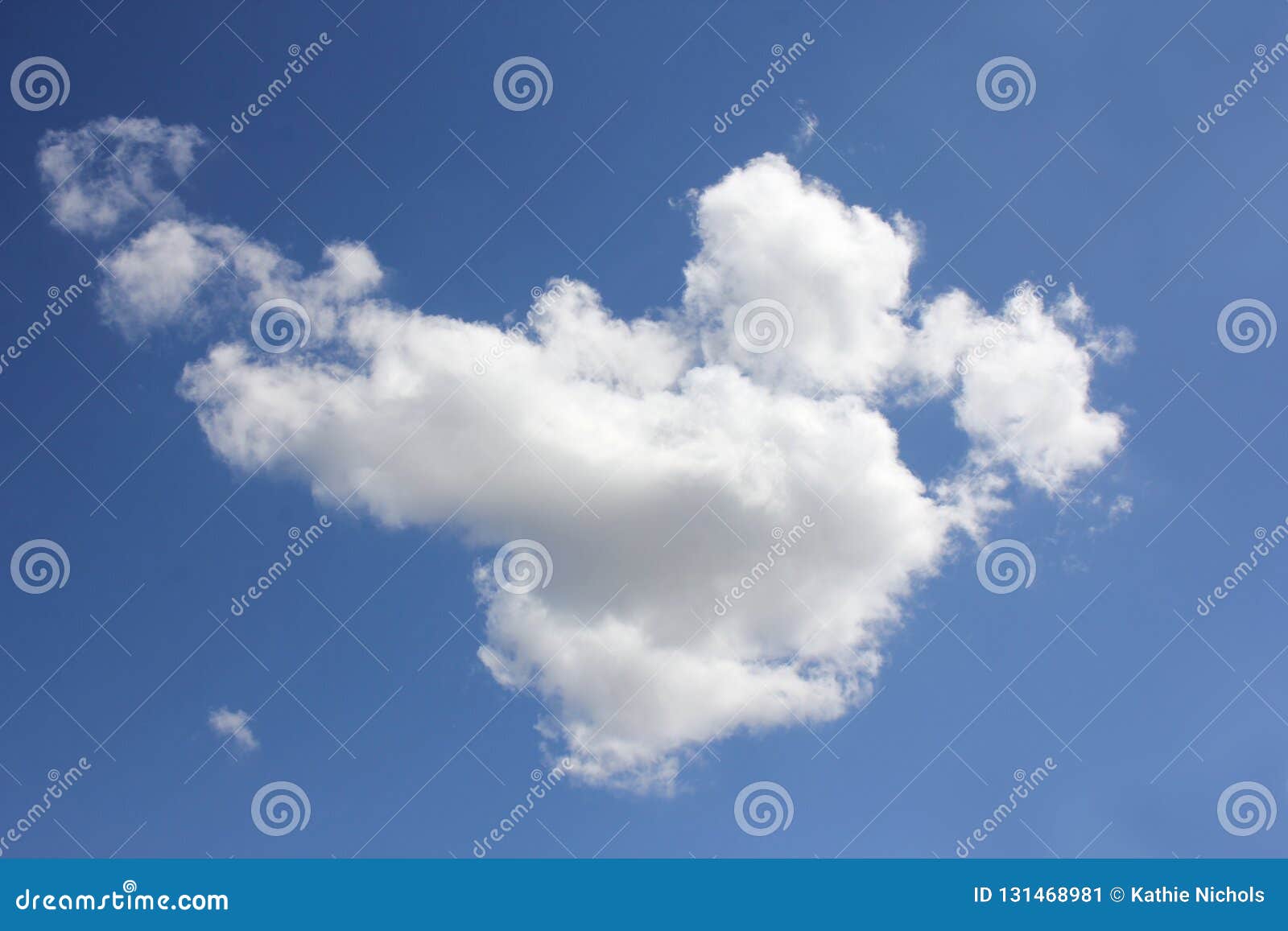 Cloud Shapes on Blue Sky, Abstract Clouds Shapes with Blue Sky ...