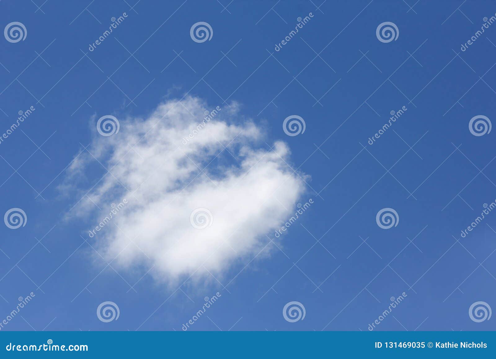 Cloud Shapes on Blue Sky, Abstract Clouds Shapes with Blue Sky ...
