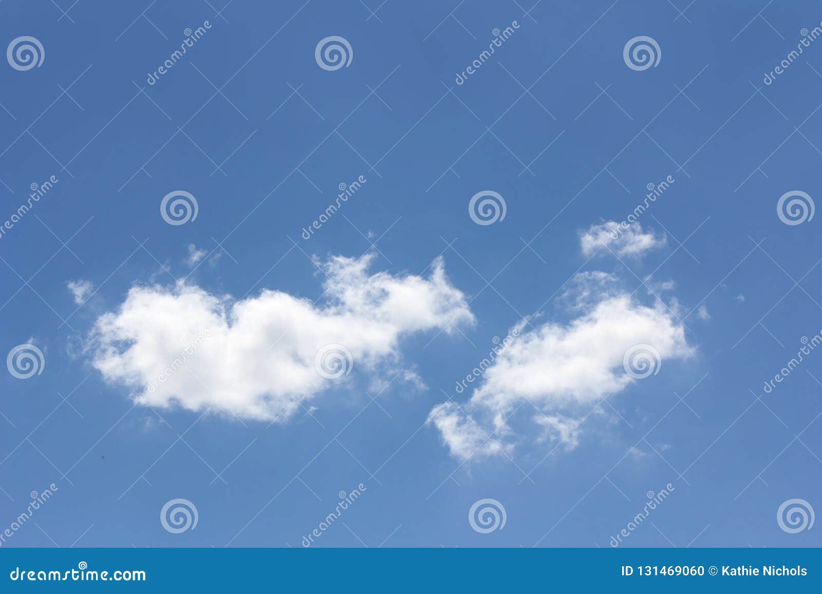 Cloud Shapes on Blue Sky, Abstract Clouds Shapes with Blue Sky ...