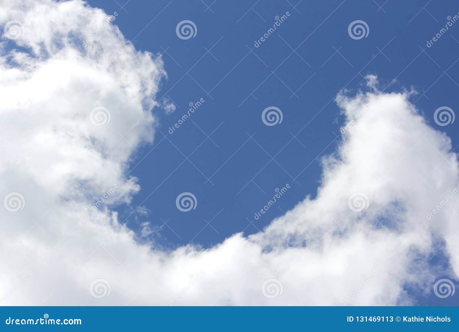 Cloud Shapes on Blue Sky, Abstract Clouds Shapes with Blue Sky ...