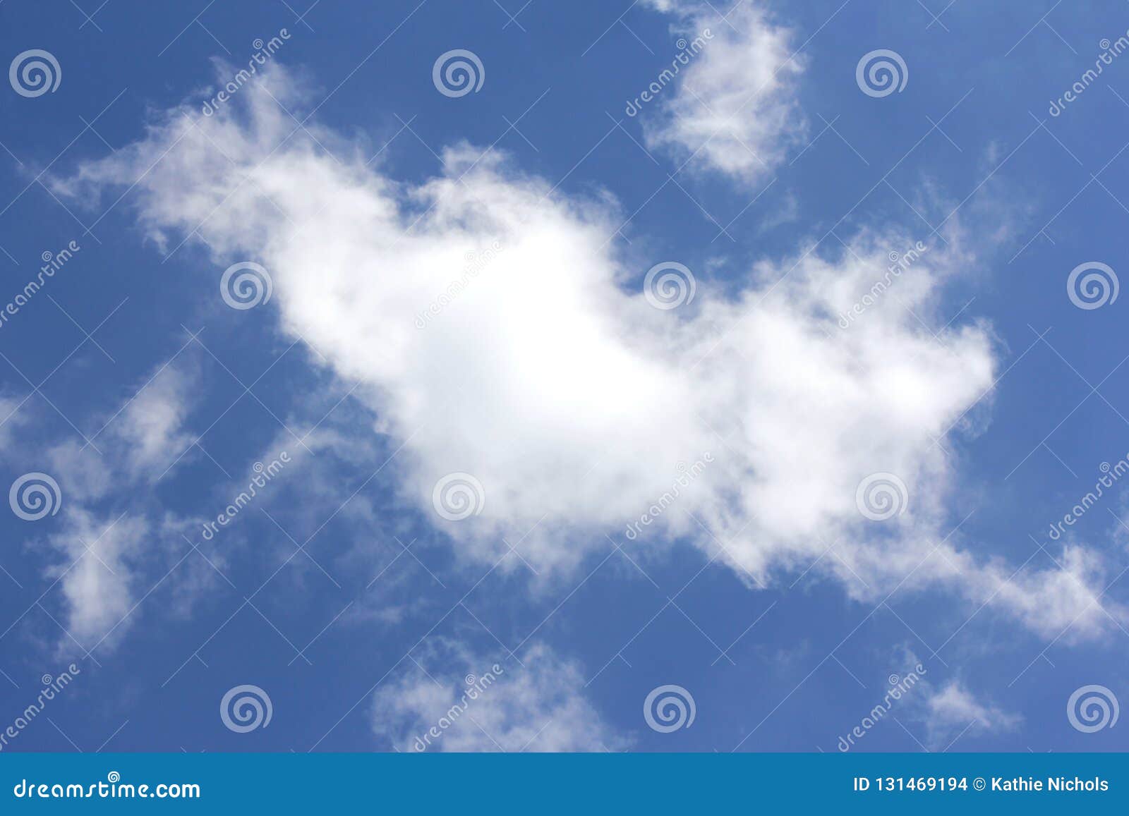 Cloud Shapes on Blue Sky, Abstract Clouds Shapes with Blue Sky ...