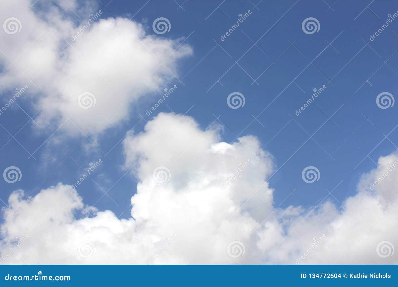 Cloud Shapes on Blue Sky, Abstract Clouds Shapes with Blue Sky ...