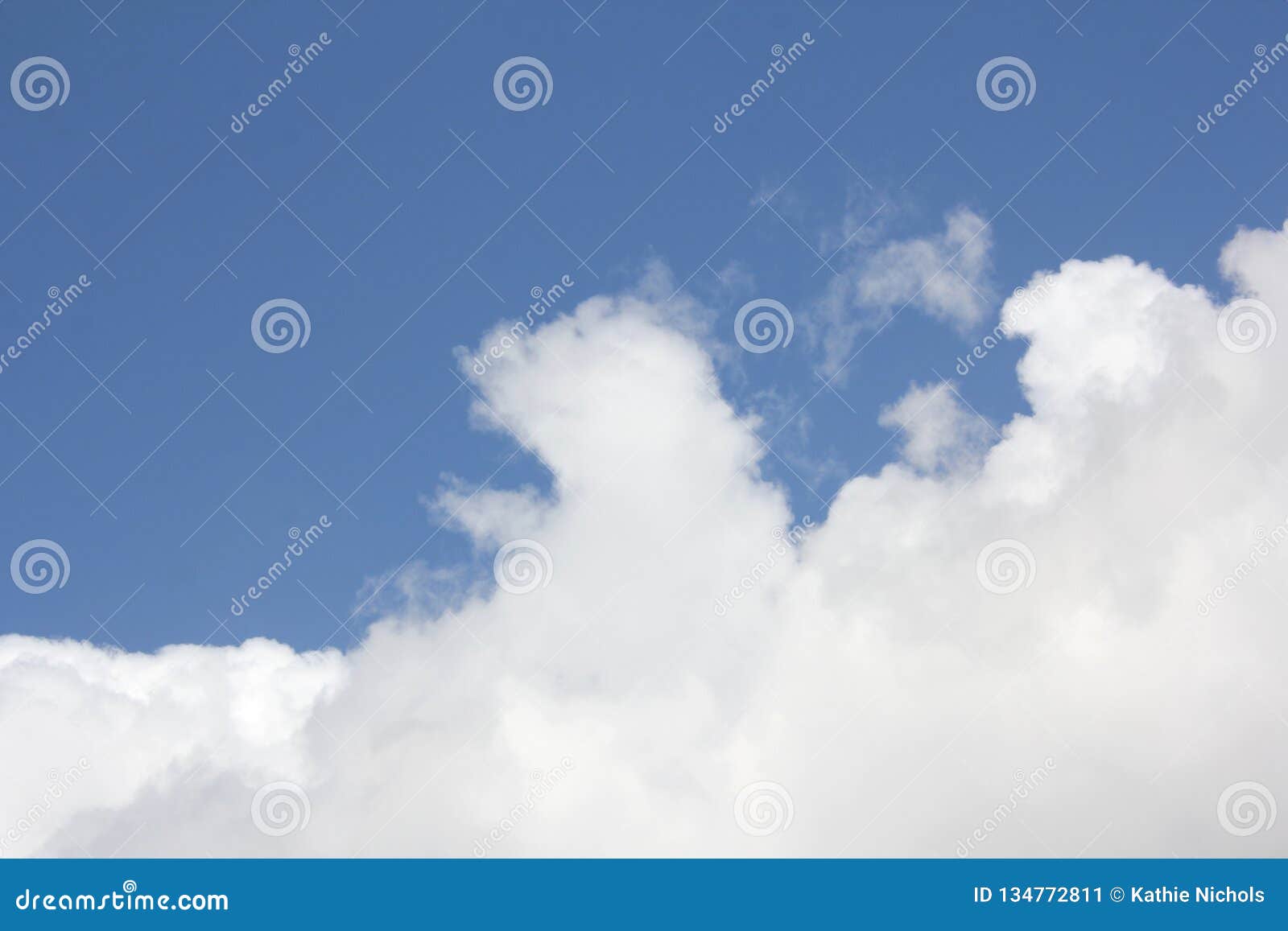 Cloud Shapes on Blue Sky, Abstract Clouds Shapes with Blue Sky ...