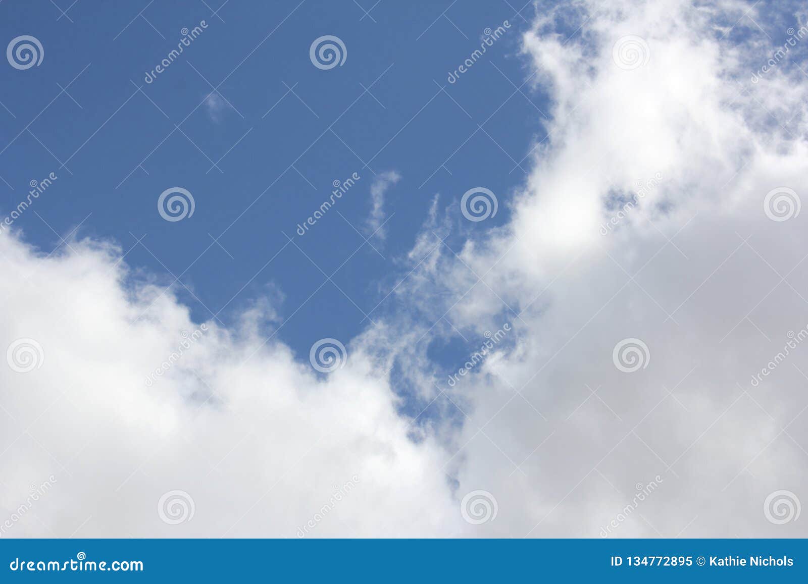 Cloud Shapes on Blue Sky, Abstract Clouds Shapes with Blue Sky ...