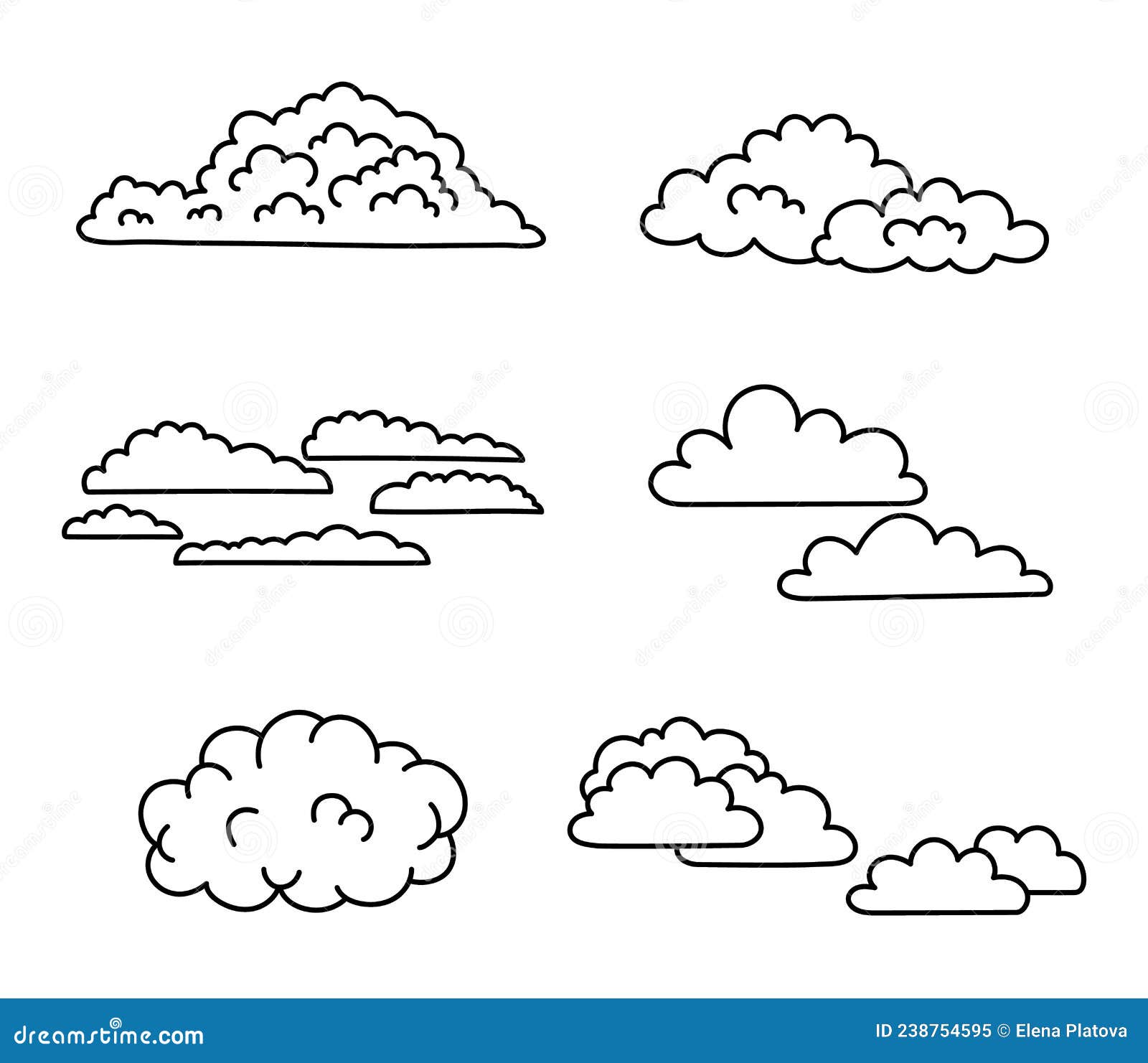 Cloud Shapes Collection. Set of Cloud Icons Different Forms Stock ... Cloud Shapes Collection. Set of Cloud Icons Different Forms Stock ...