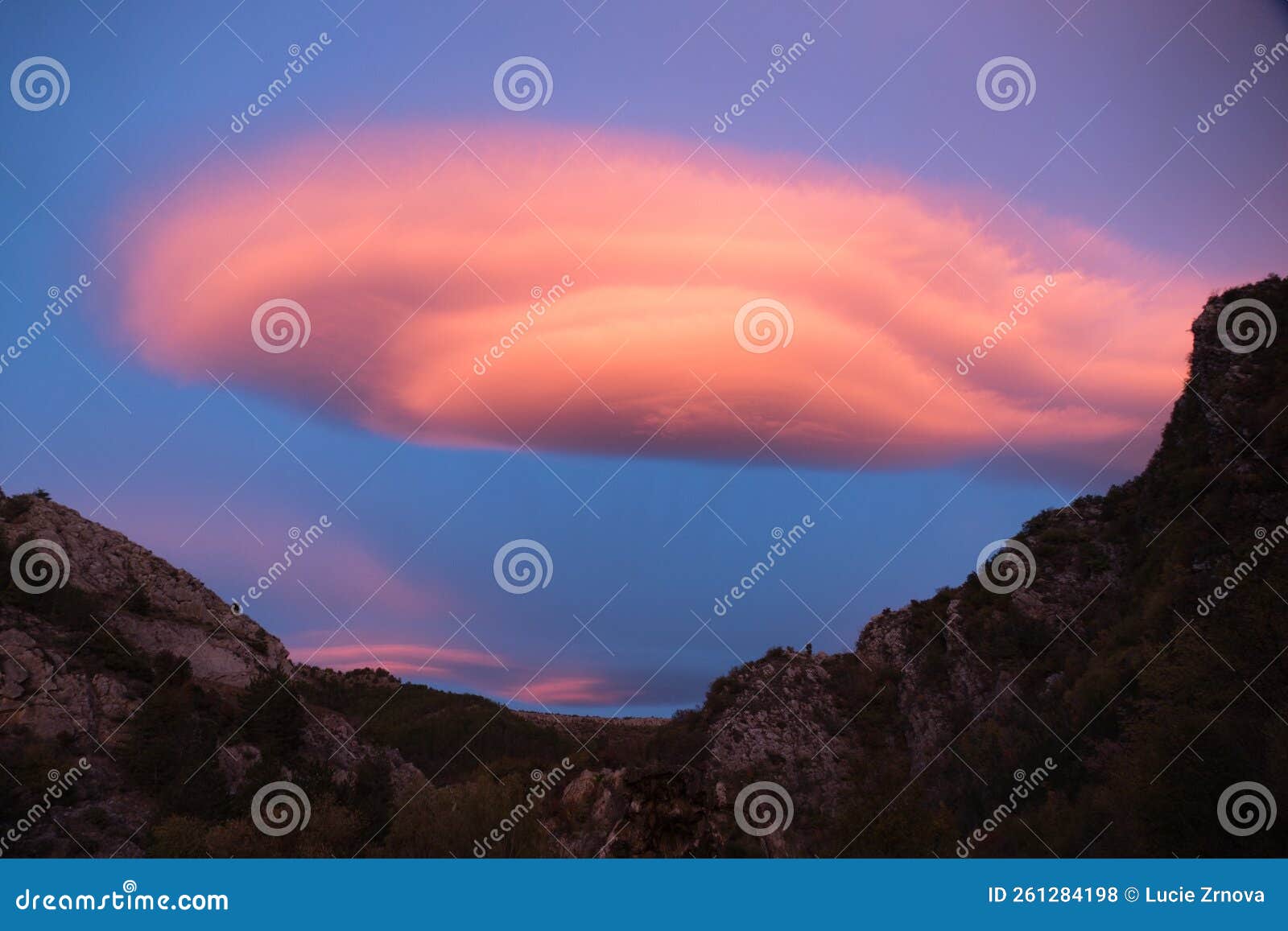 Cloud Shapes in the Sky in Sunset Stock Photo - Image of background, meteorology: 261284198