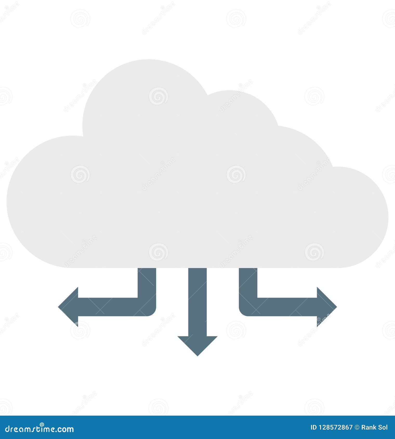 Cloud Sharing Isolated Vector Icon that Can Be Easily Edit or Modified ...