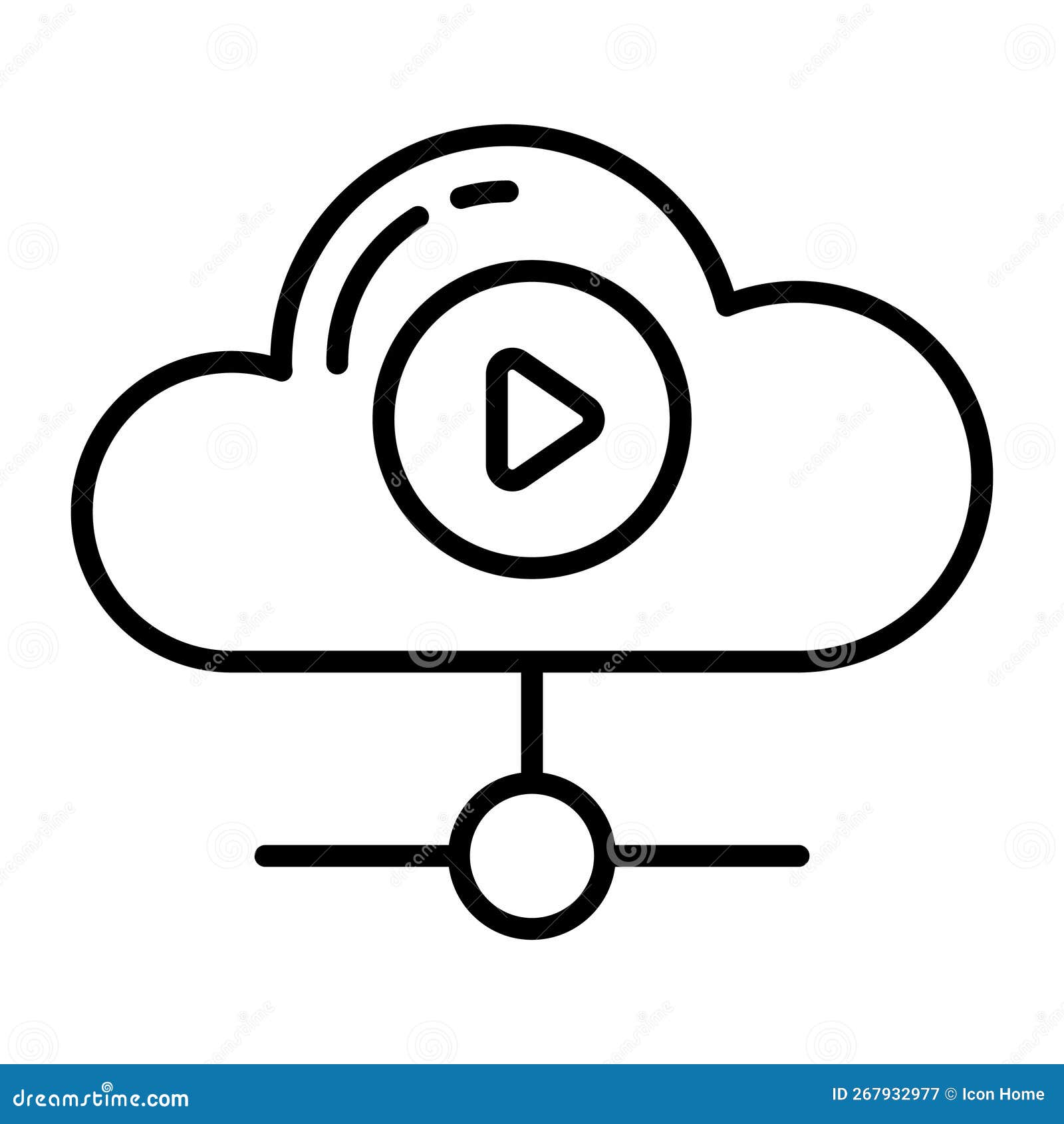 Cloud Sharing Vector Icon Isolated on White Background Stock Vector ...