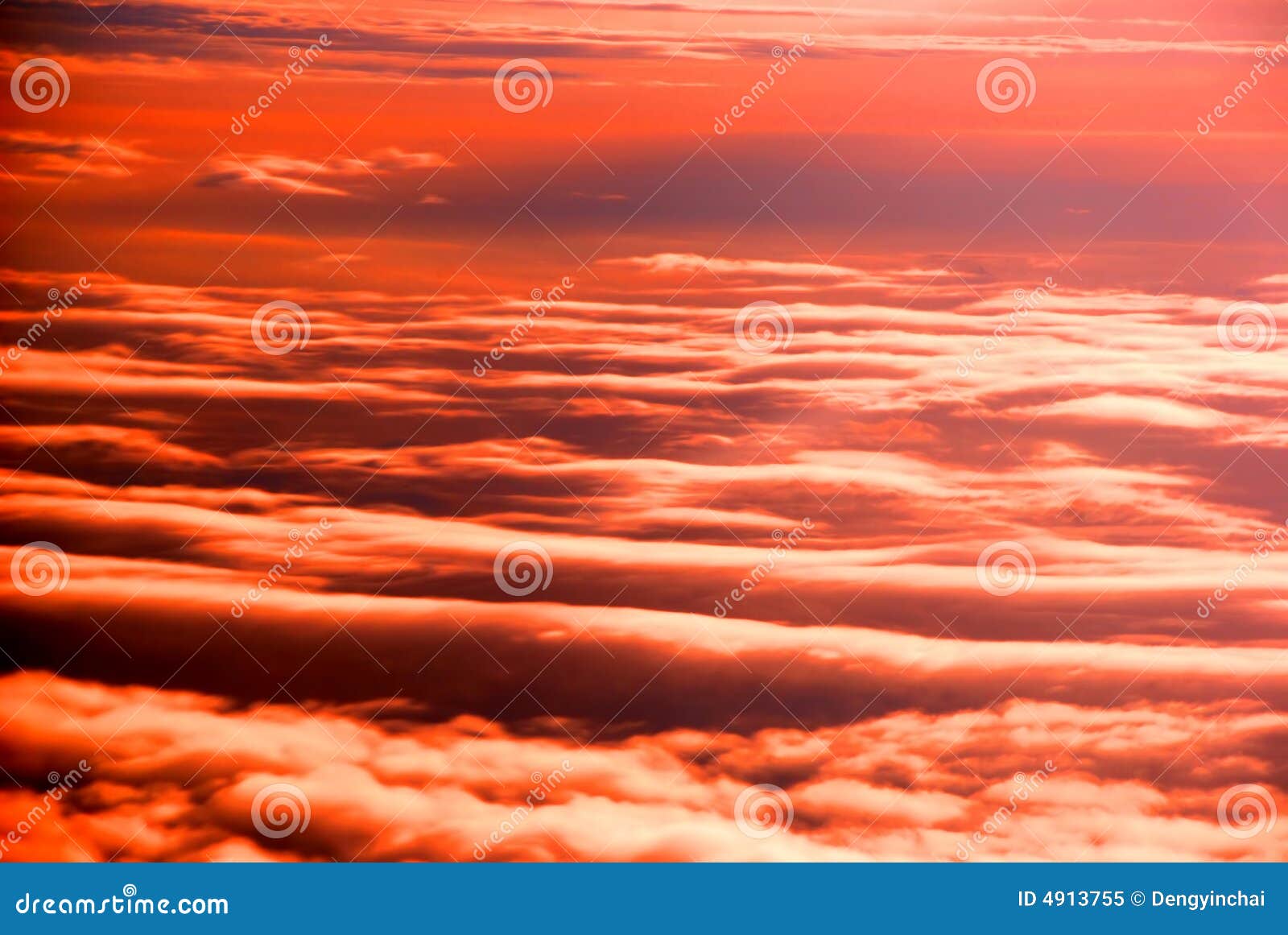 The Cloud Sheets in the Sunset Stock Image - Image of orange, sheets ...
