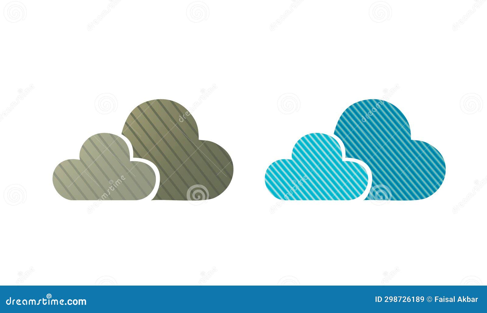 Cloud Signage Icon Symbol with Texture Stock Illustration ...