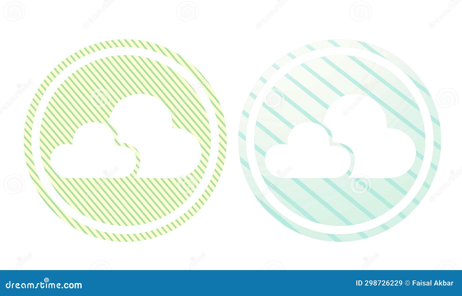 Cloud Signage Icon Symbol with Texture Stock Illustration ...