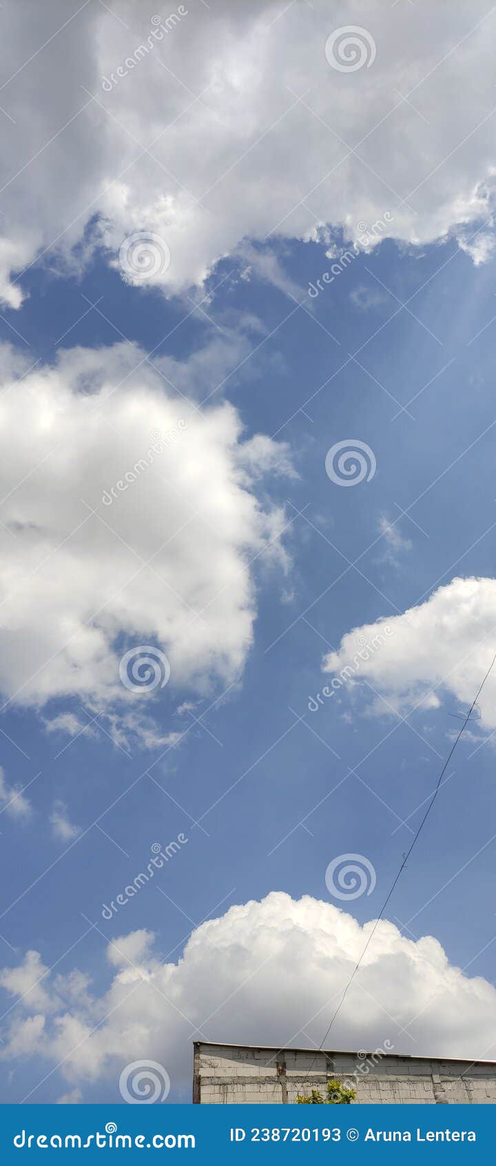 Cloud Single Line Building stock image. Image of reflection - 238720193