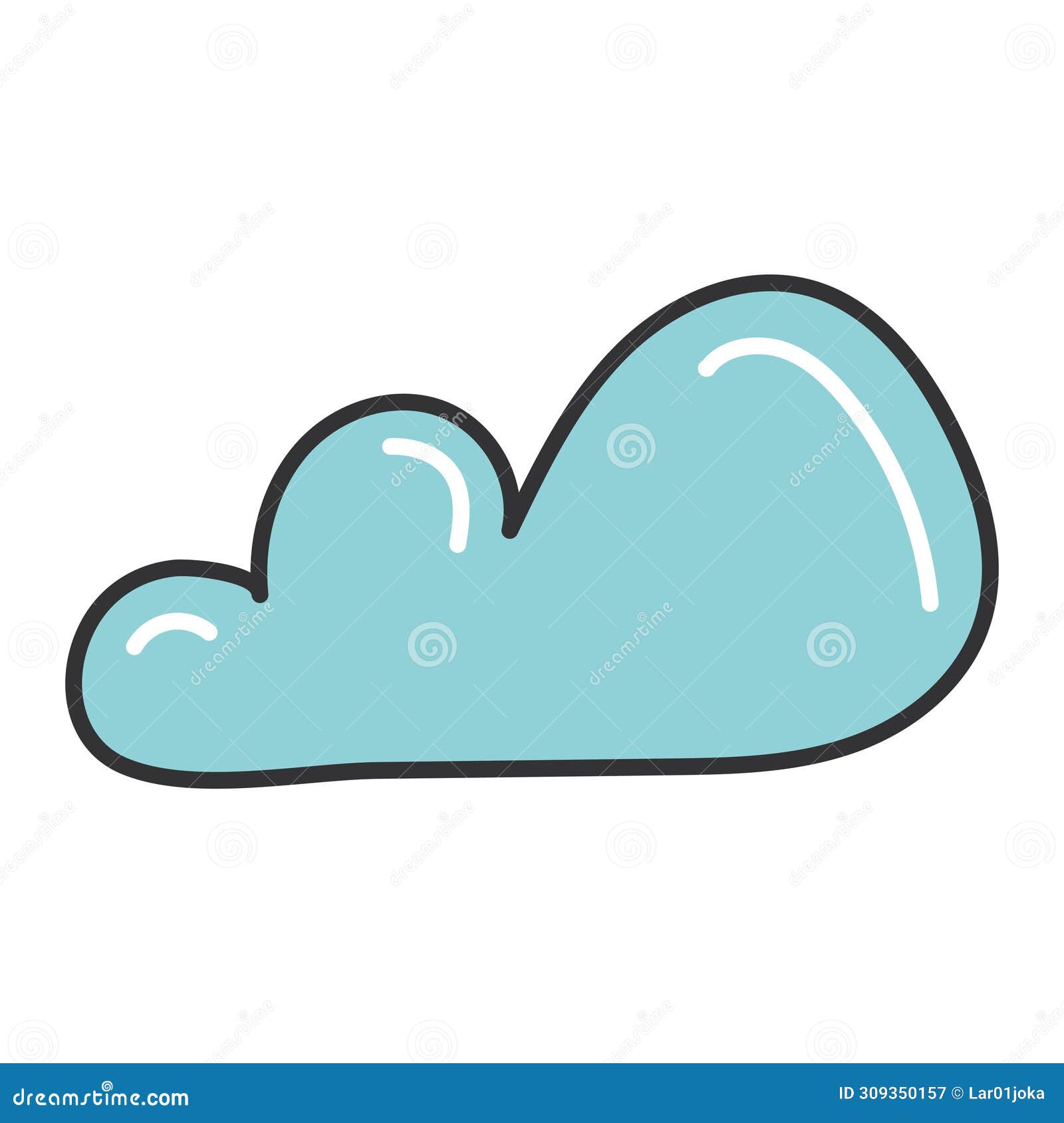 Cloud Sketch Icon Hand Draw Vector Stock Illustration - Illustration of ...