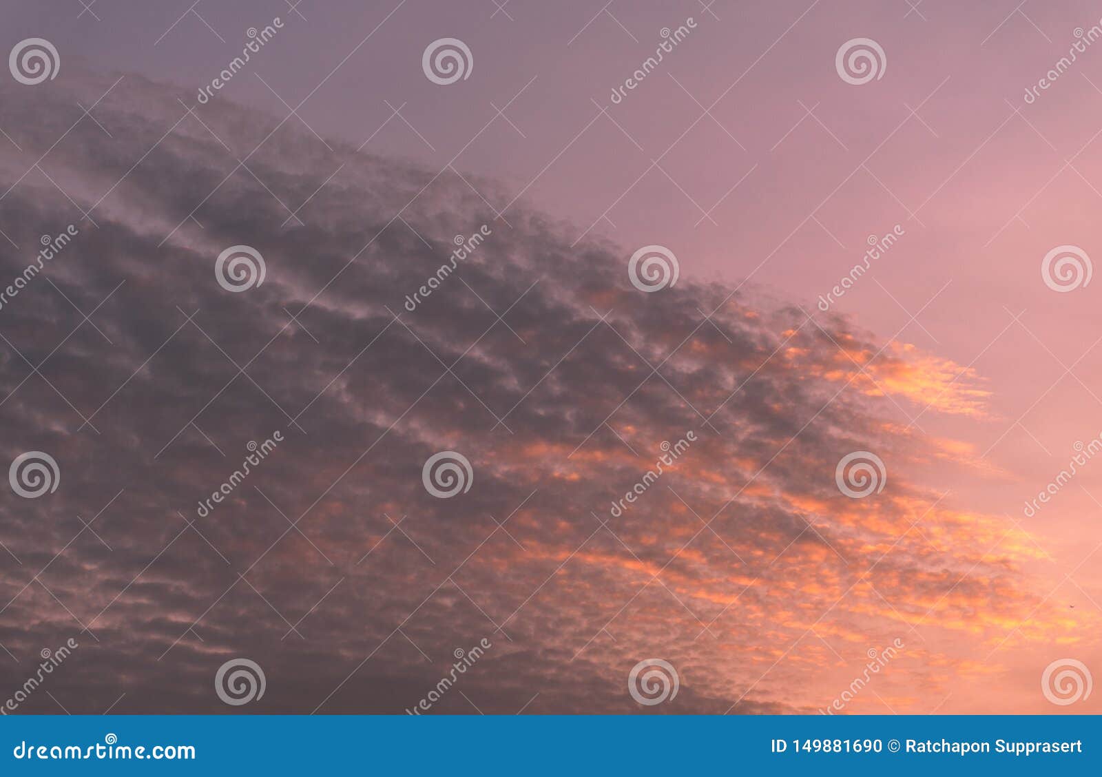 Cloud Sky on Early Morning Time Stock Photo - Image of horizon, cloud ...