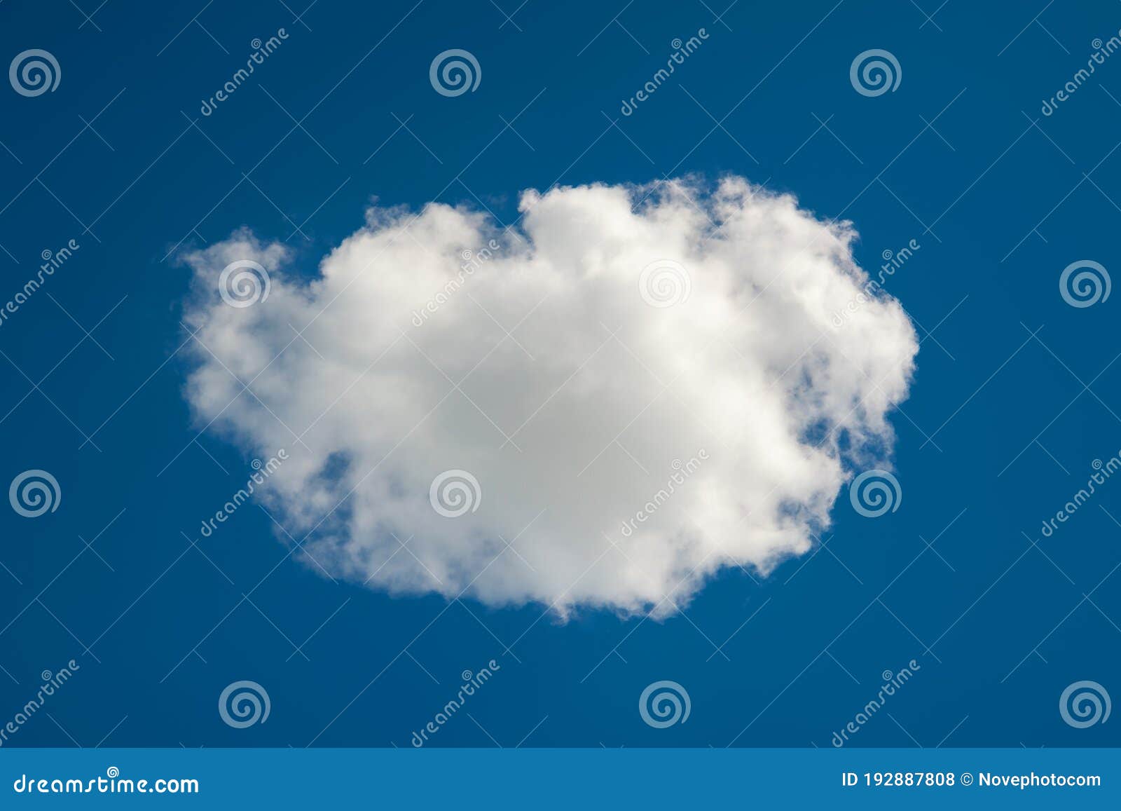Cloud in the Sky. One White Cloud Stock Photo - Image of outdoor ...