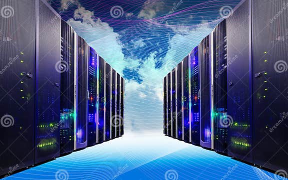 Cloud and Sky Overlay with Servers Computing Technology in Datacenter ...