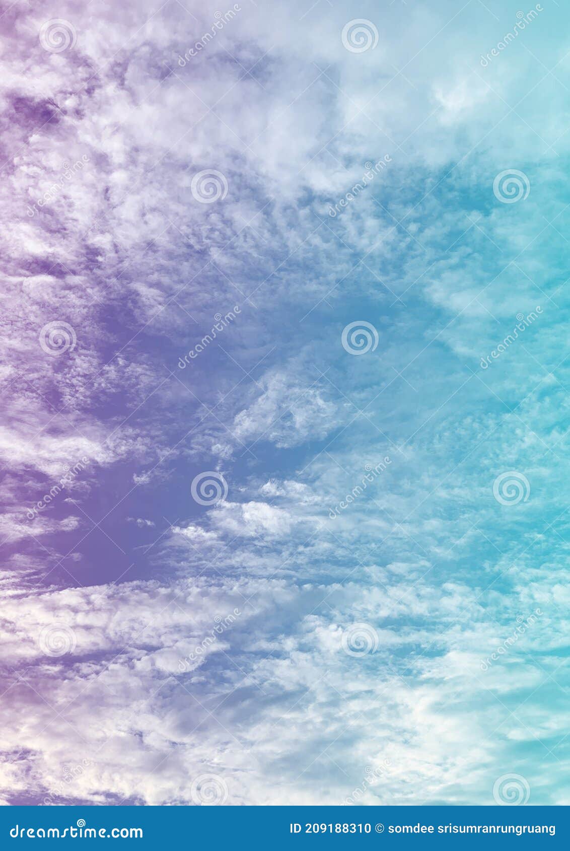 Cloud and Sky with a Pastel Rainbow-colored Background Stock Photo ...