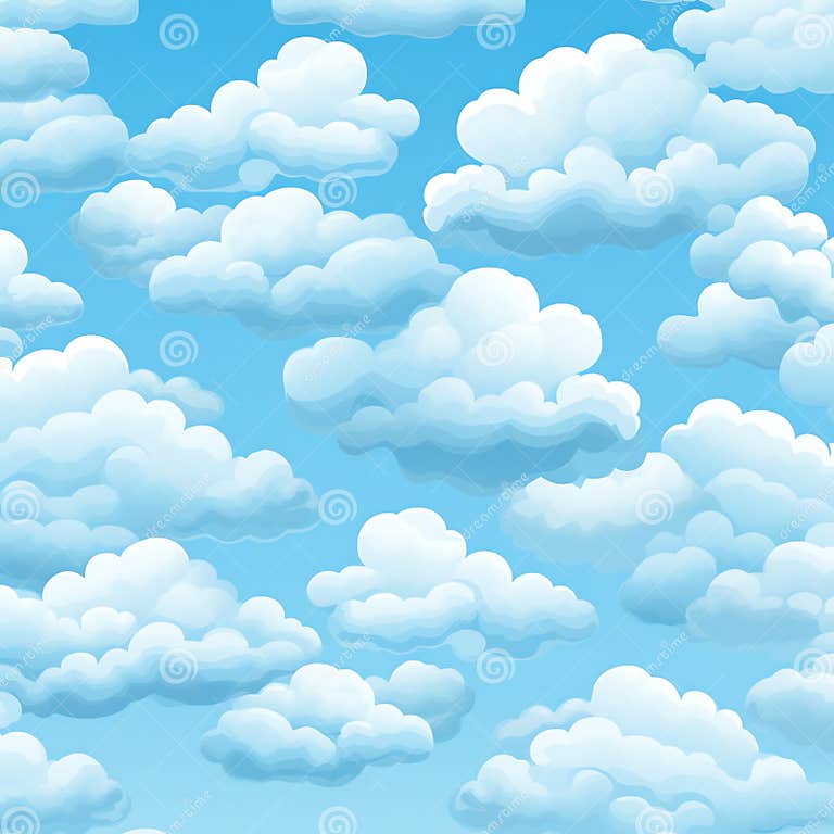 Cloud and Sky Patterns Background, Design Seamless Pattern Stock ...