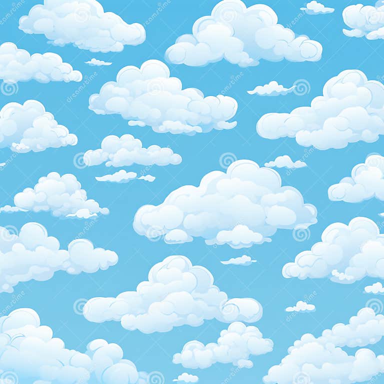Cloud and Sky Patterns Background, Design Seamless Pattern Stock ...
