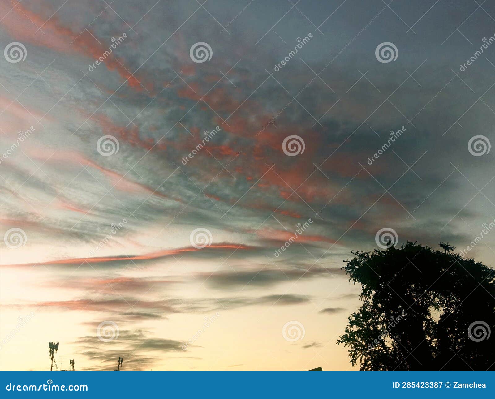 Cloud Sky Sunset Nature Air Stock Image - Image of nature, cloud: 285423387