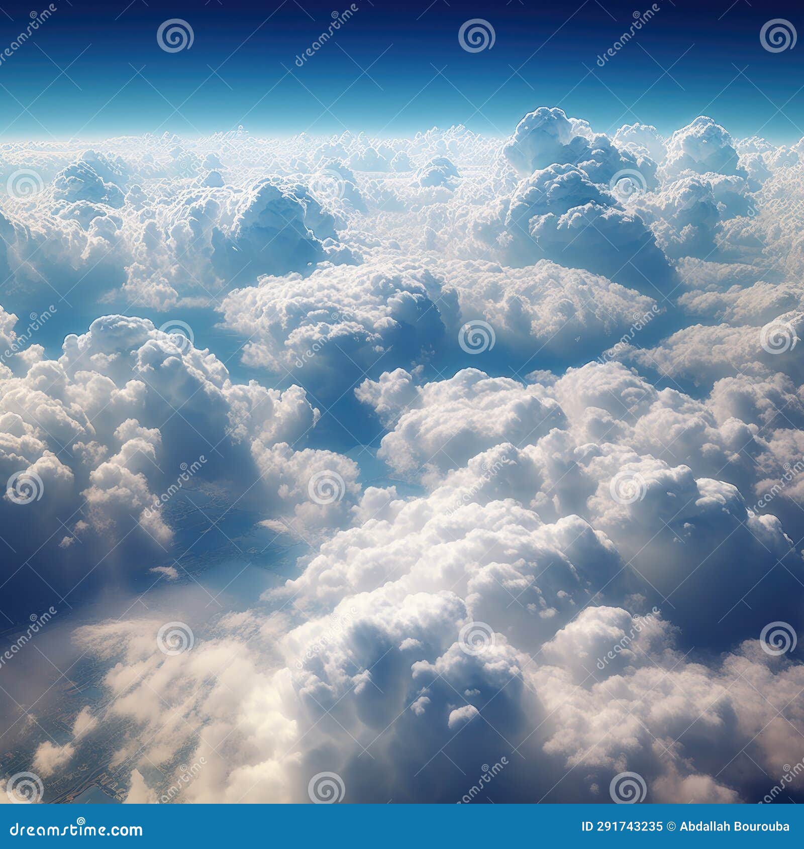 Cloud Sky from Top View Super High Quality Stock Image - Image of blue ...