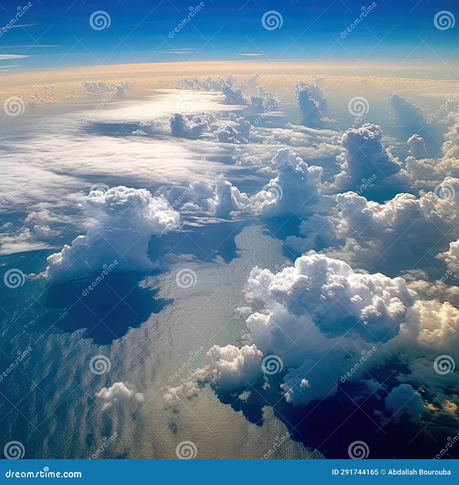 Cloud Sky from Top View Super High Quality Stock Image - Image of cloudscape, blue: 291744165
