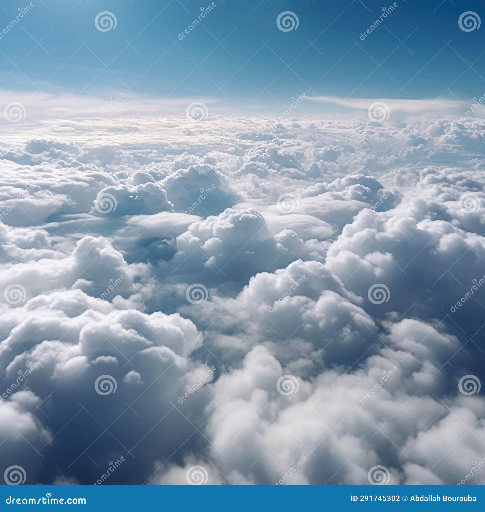 Cloud Sky from Top View Super High Quality Stock Illustration ...