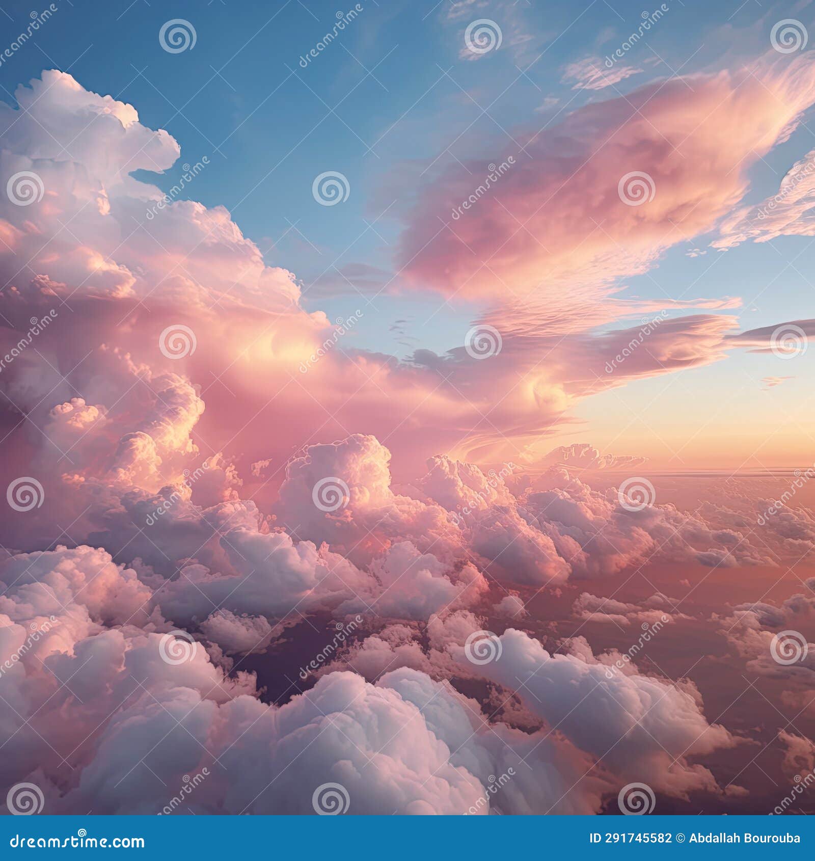 Cloud Sky from Top View Super High Quality Stock Illustration ...