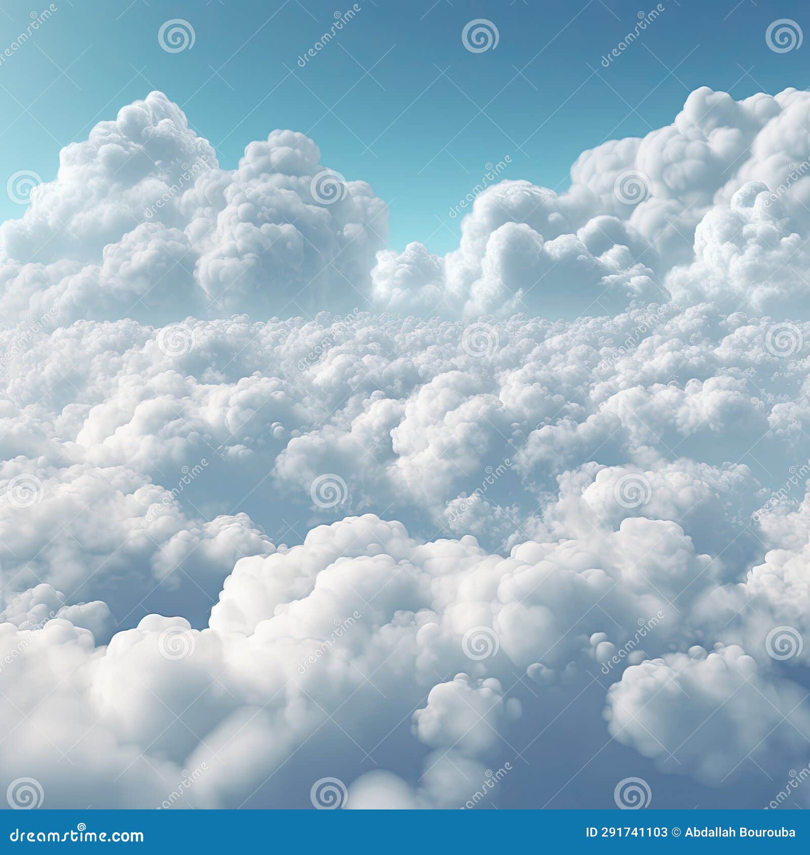 Cloud Sky from Top View Super High Quality Stock Illustration ...