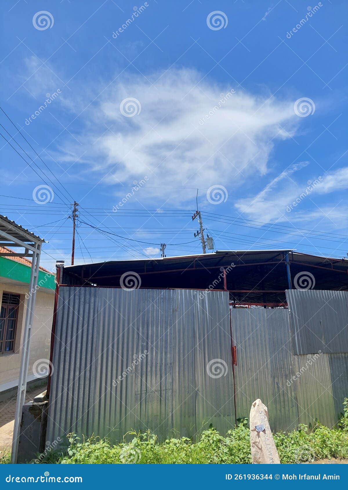 Cloud in the Sky Vs Natural Town Stock Photo - Image of cloud, cable ...