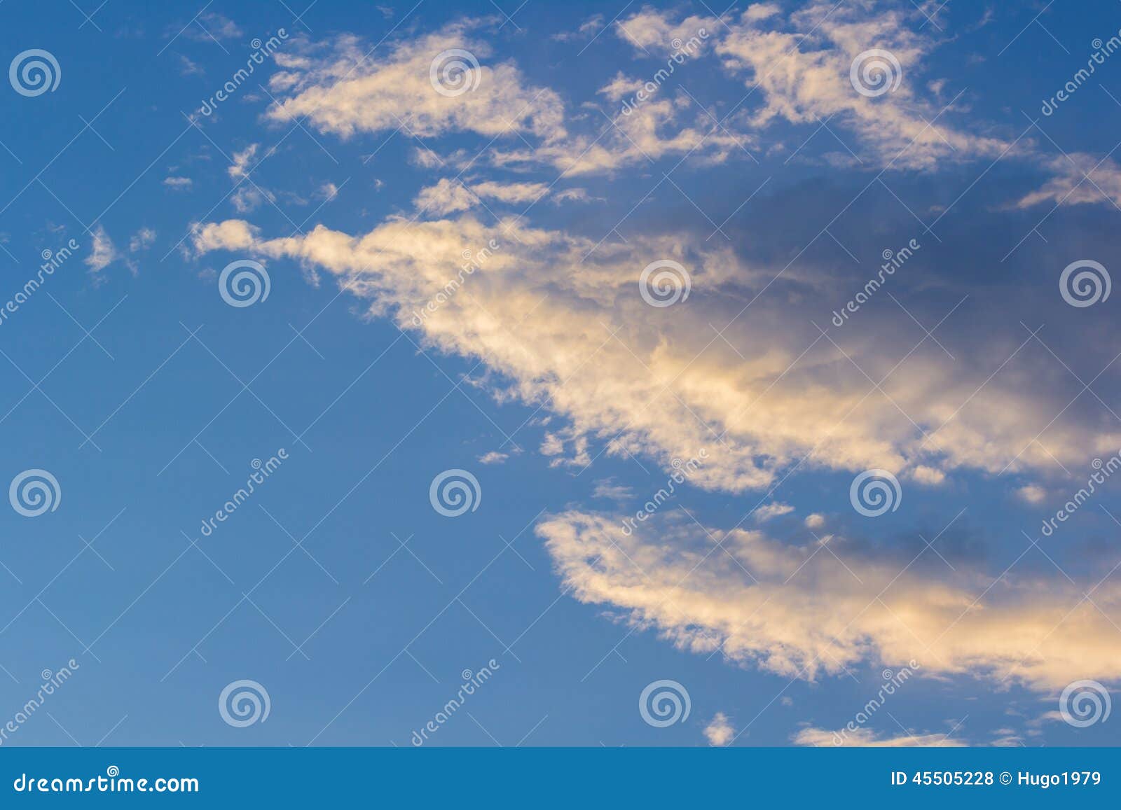 Cloud sky of warm light stock photo. Image of vanilla - 45505228
