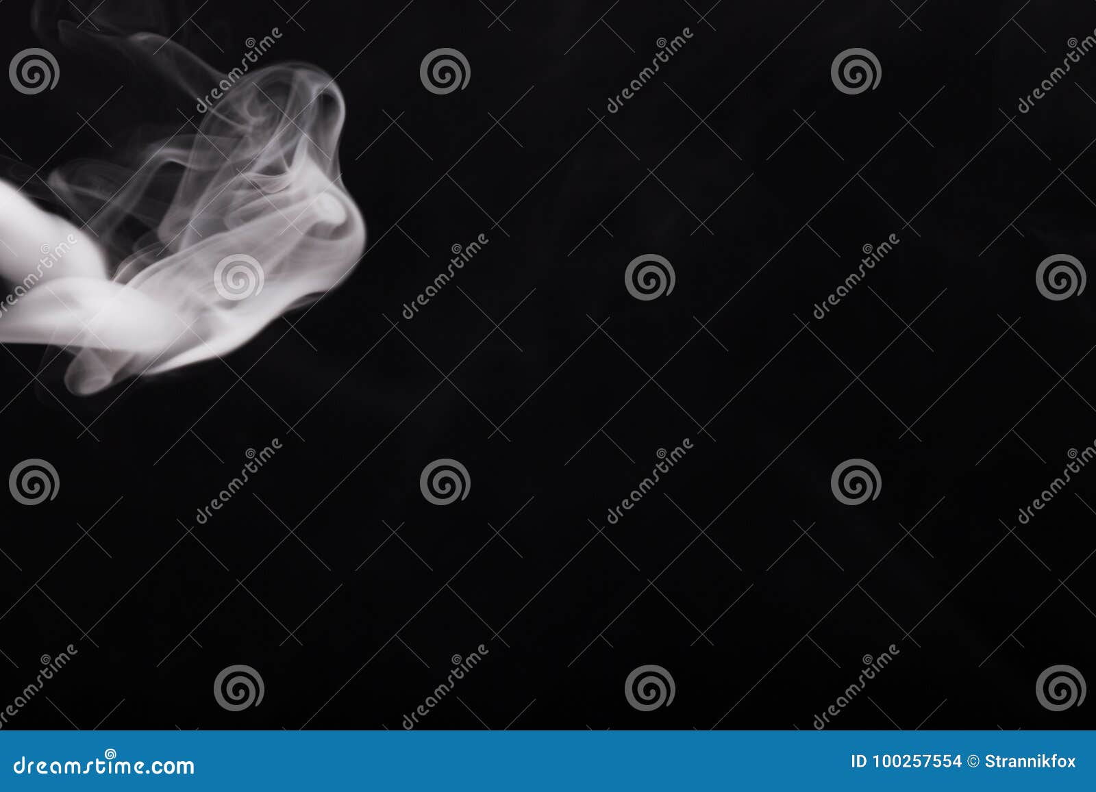 Cloud of Smoke on Black Background. Selective Focus Stock Photo - Image ...