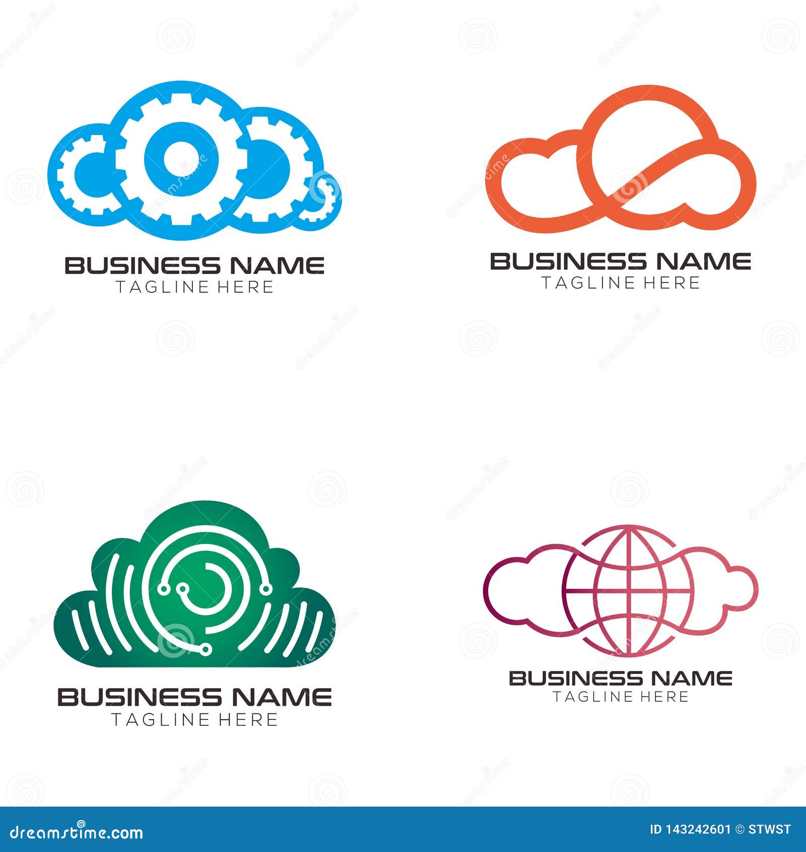 Cloud Solution Logo Design and Icon Stock Vector - Illustration of logo ...