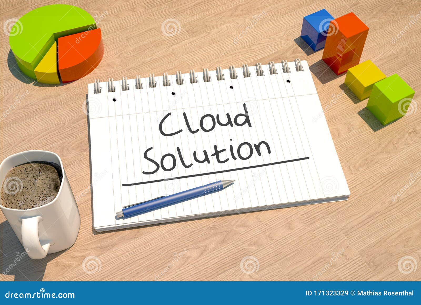 Cloud Solution stock illustration. Illustration of information - 171323329