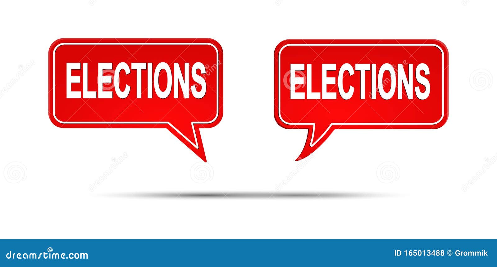 Cloud Speech with the Word Election. Isolated on White Background Stock ...