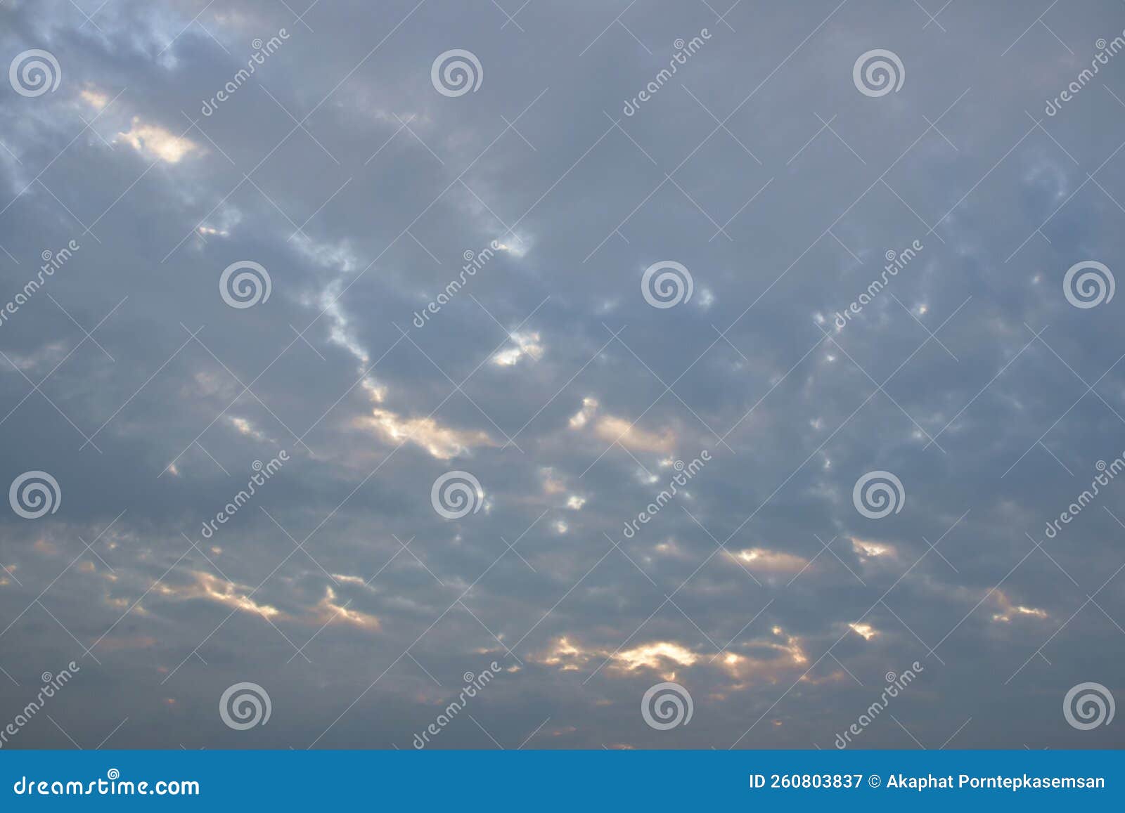 Cloud Spreading on Sunset Sky in Evening Stock Image - Image of evening, summer: 260803837