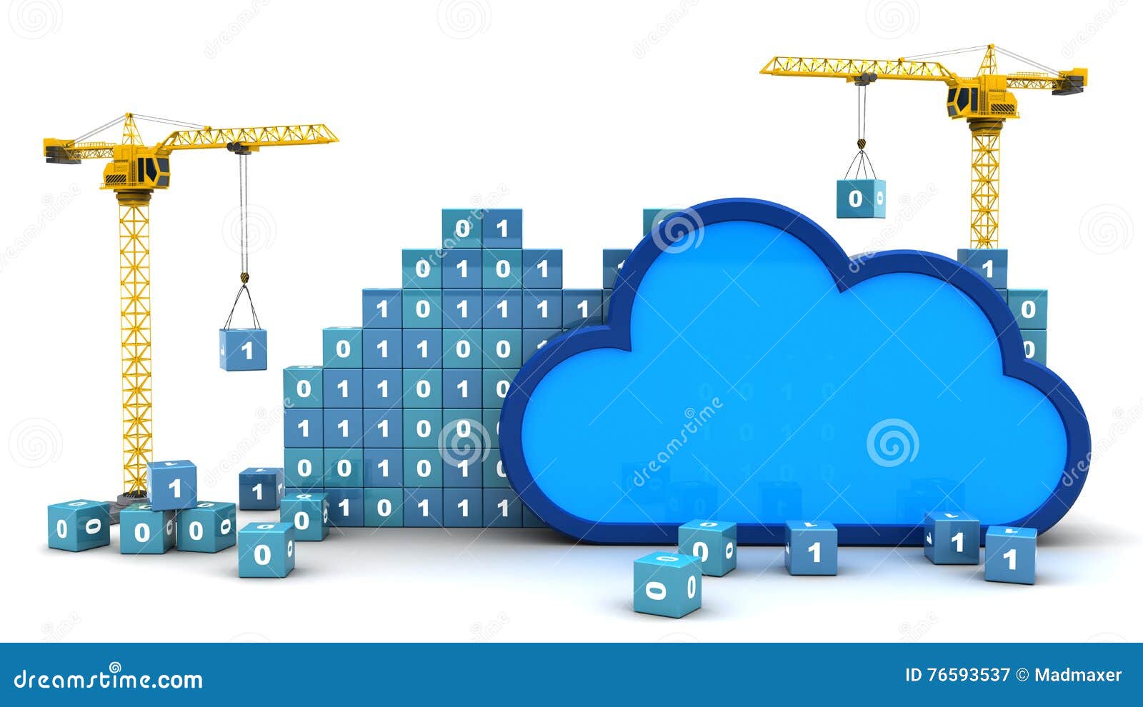 Cloud storage stock illustration. Illustration of software - 76593537