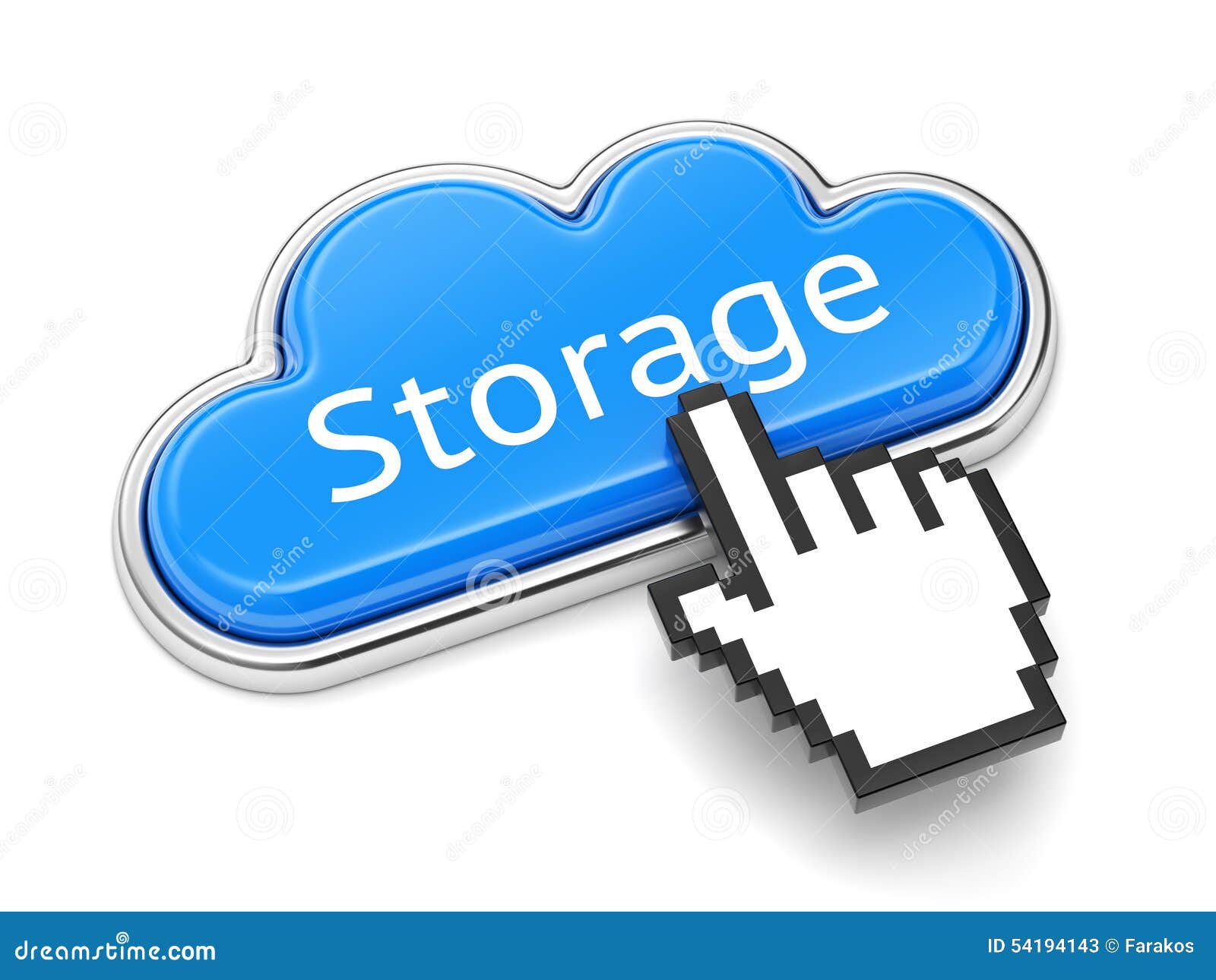 Cloud storage button stock illustration. Illustration of business ...