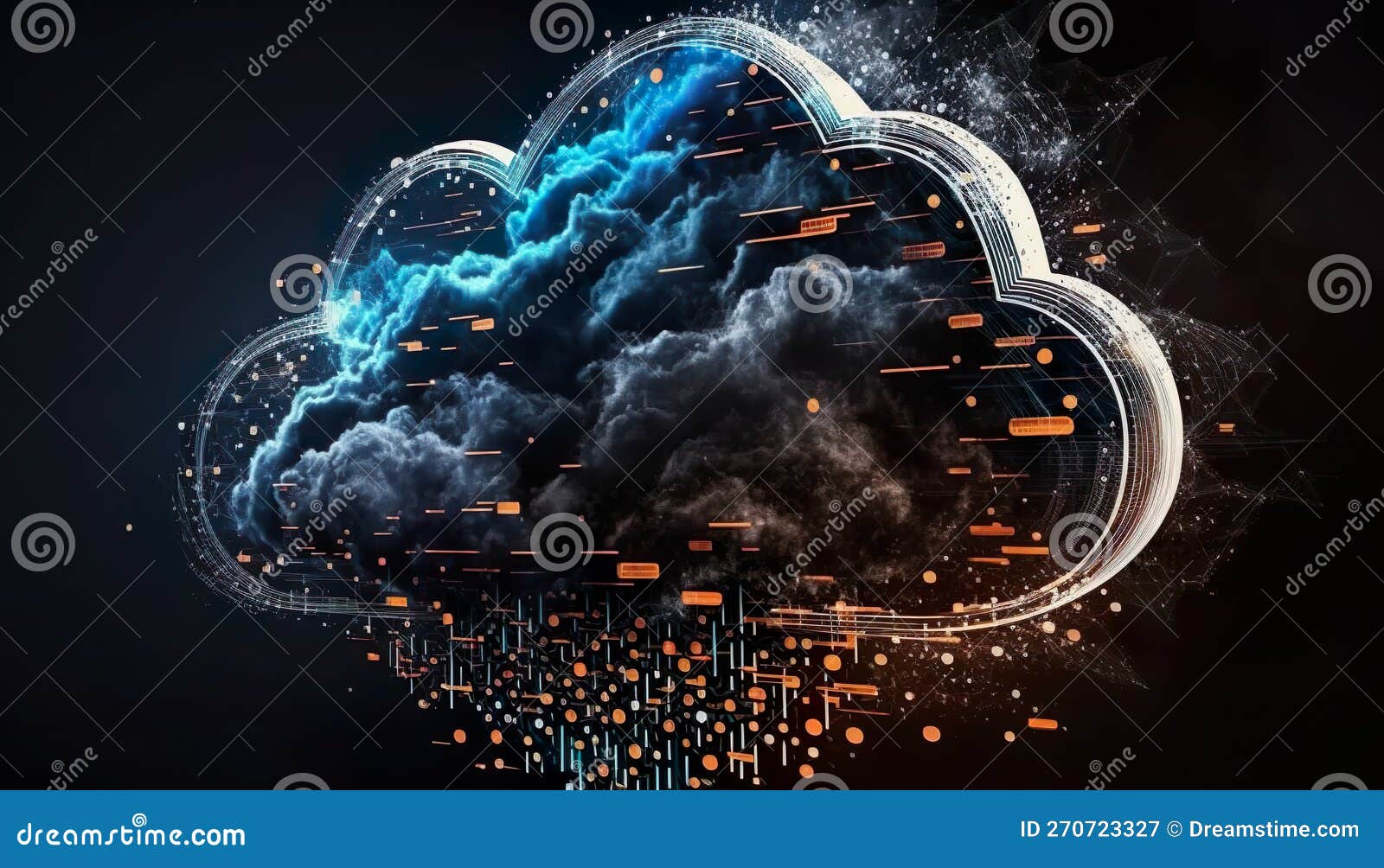 Cloud Storage Center Technology.big Data Management Concepts Stock ...