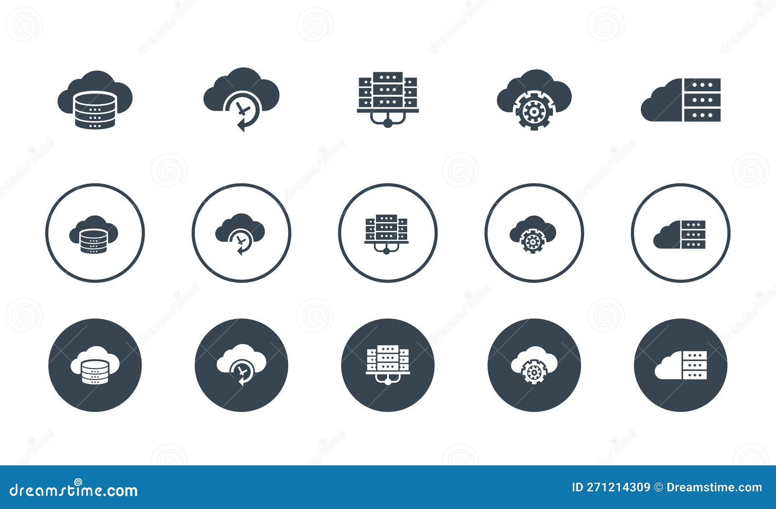 Cloud Storage, Cloud Backup, Data Center Stock Vector - Illustration of ...
