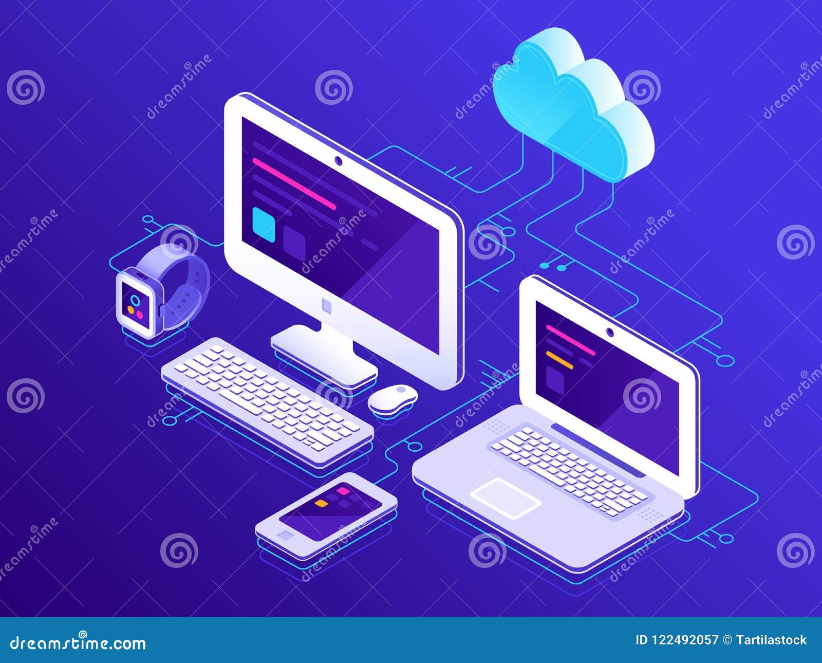 Cloud Storage. Computer Devices Connected To Data Server. Laptop ... Cloud Storage. Computer Devices Connected To Data Server. Laptop ...