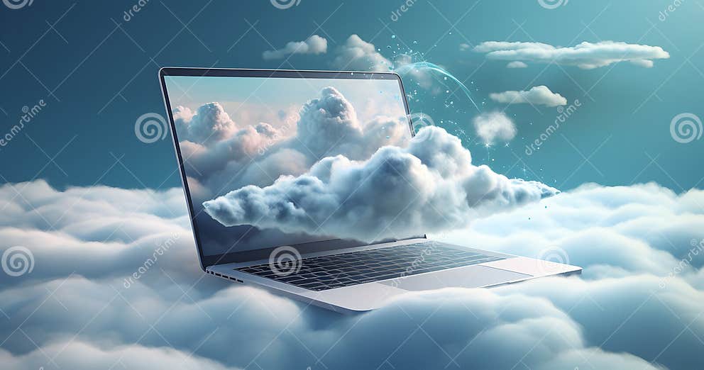 Cloud Storage Computer, Cloud Storage, Linking Computer, Data Center ...