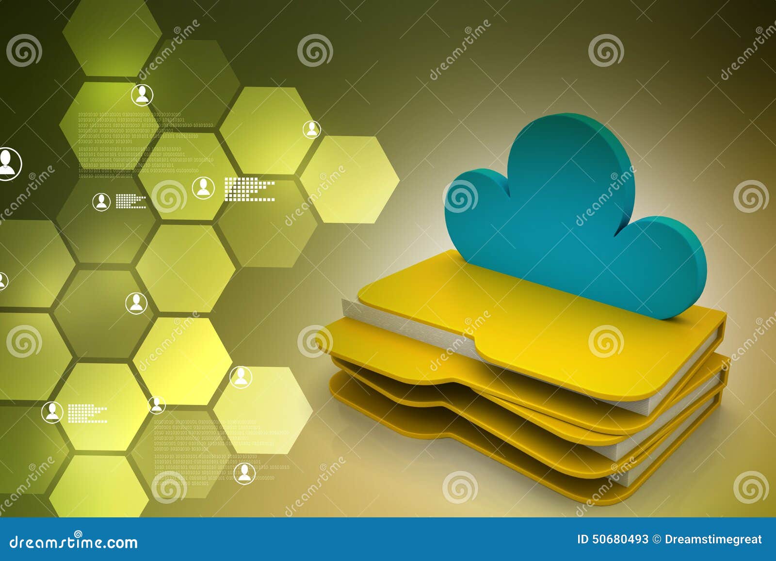 Cloud storage concept stock illustration. Illustration of server - 50680493
