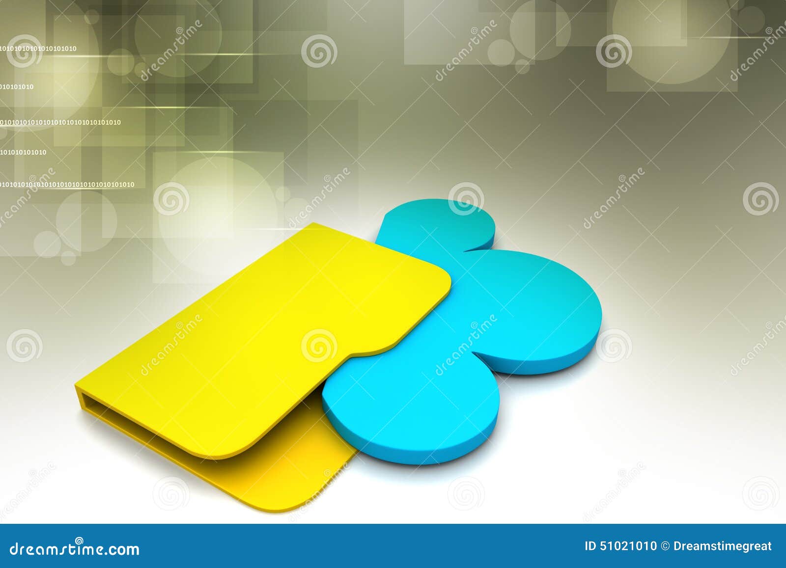 Cloud storage concept stock illustration. Illustration of folder - 51021010
