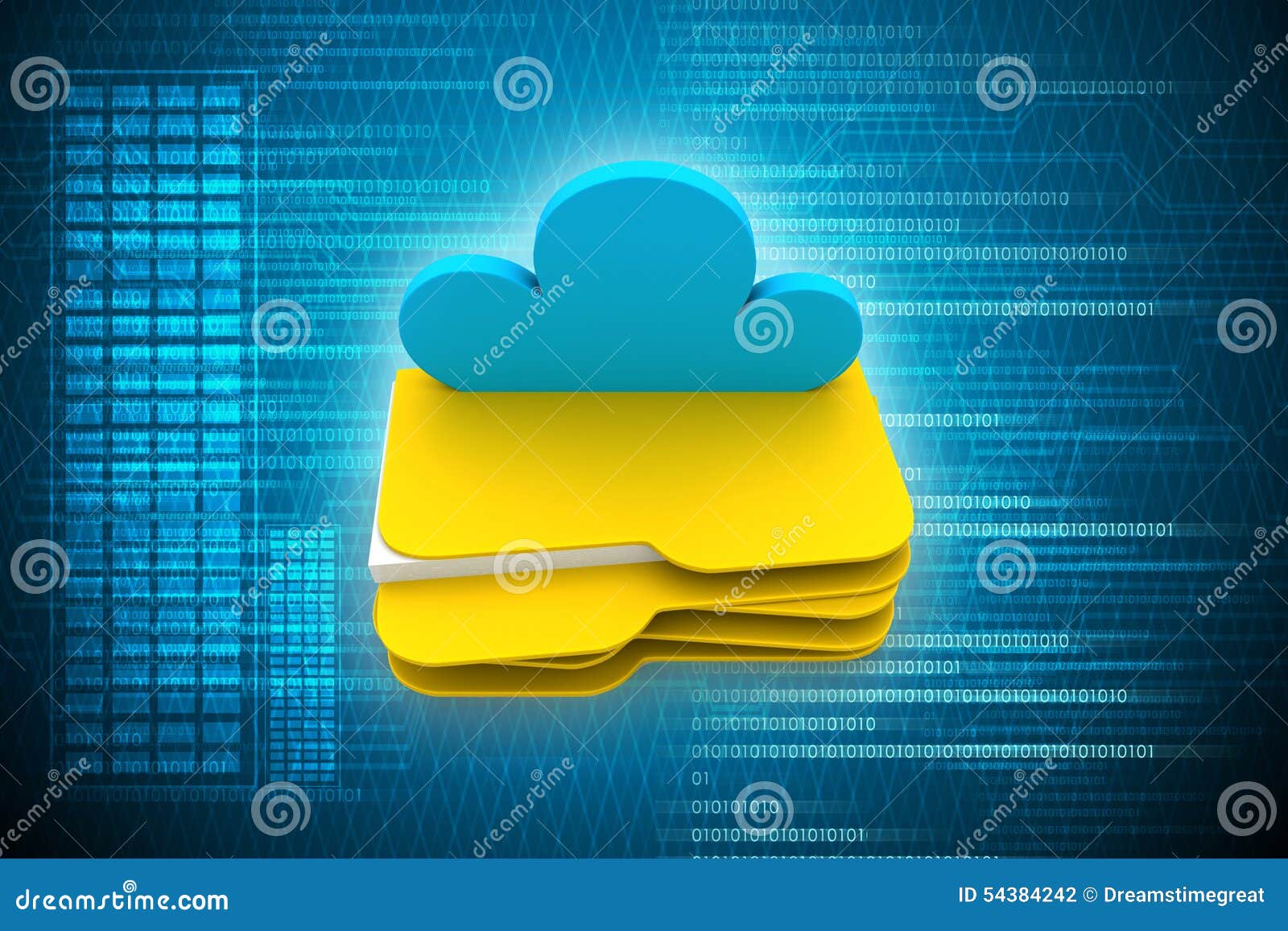 Cloud storage concept stock illustration. Illustration of storage ...