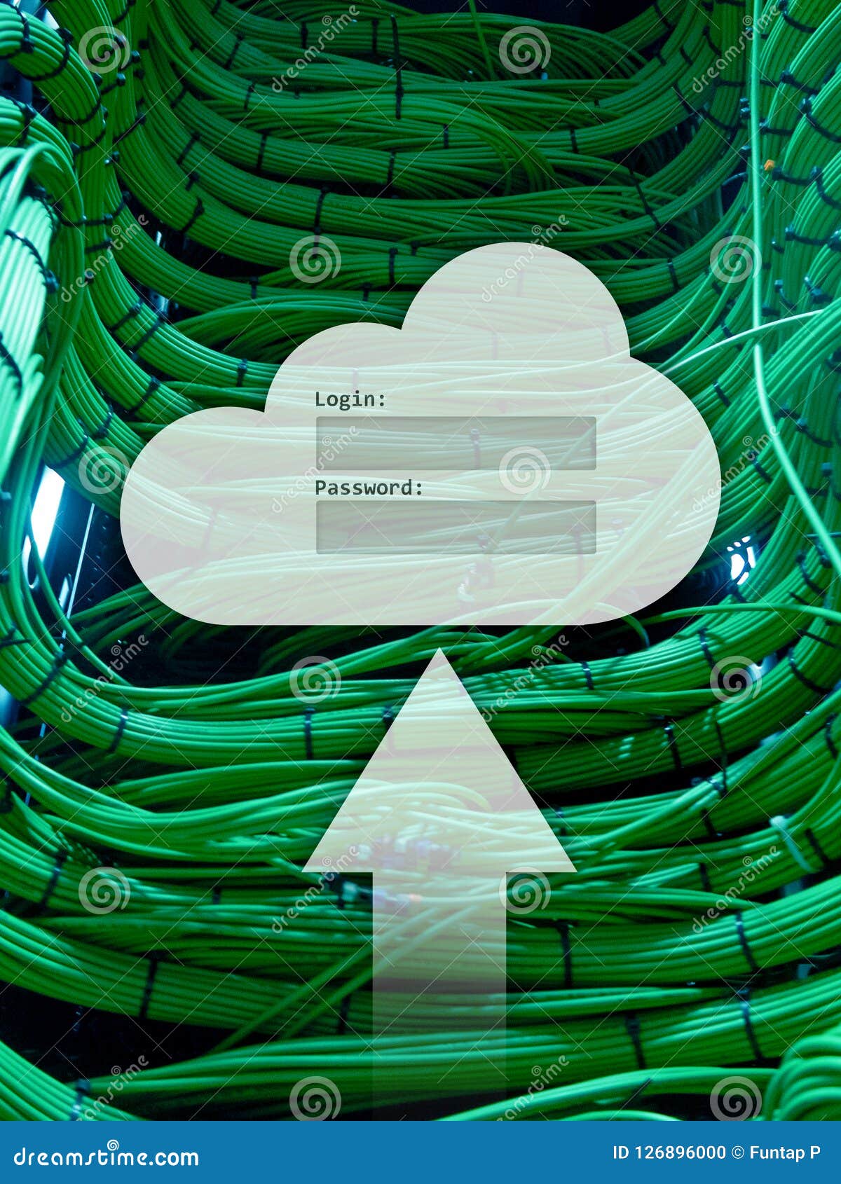 Cloud Storage, Data Access, Login and Password Request Window on Server ...