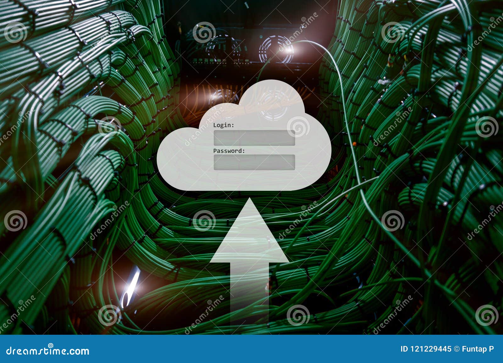 Cloud Storage, Data Access, Login and Password Request Window on Server ...