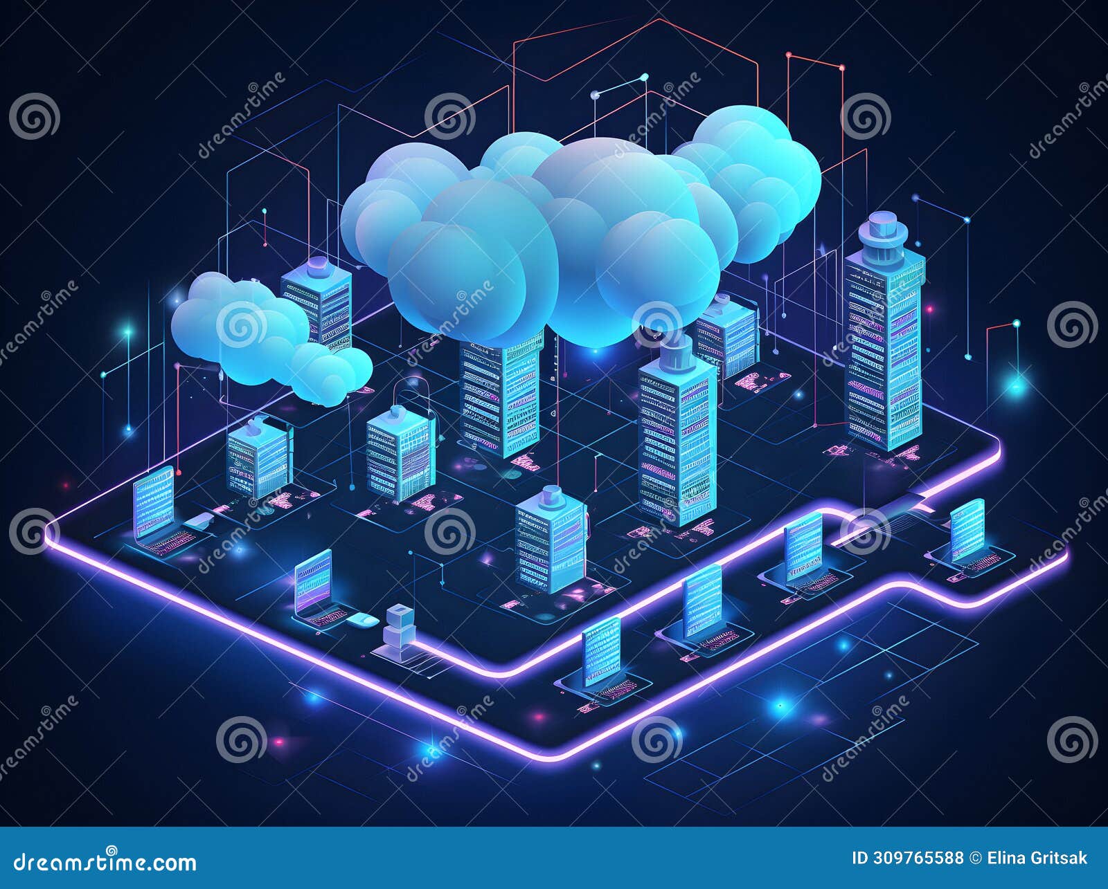 Cloud Storage, Data Center, Cloud Server, Digital Cloud, Cyber Security ...